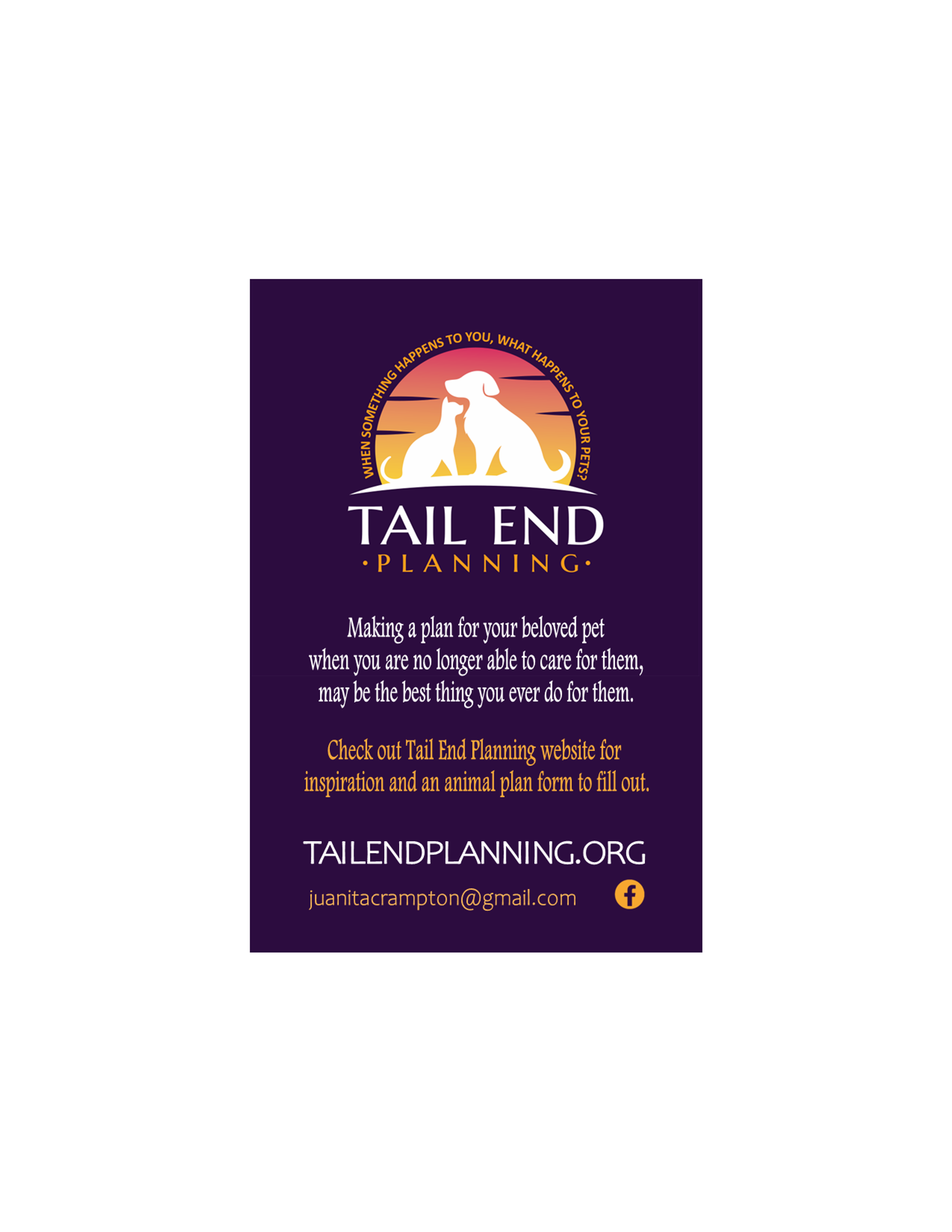 Tail End Planning - Let's Talk About our Furry and Feathered Friends ...